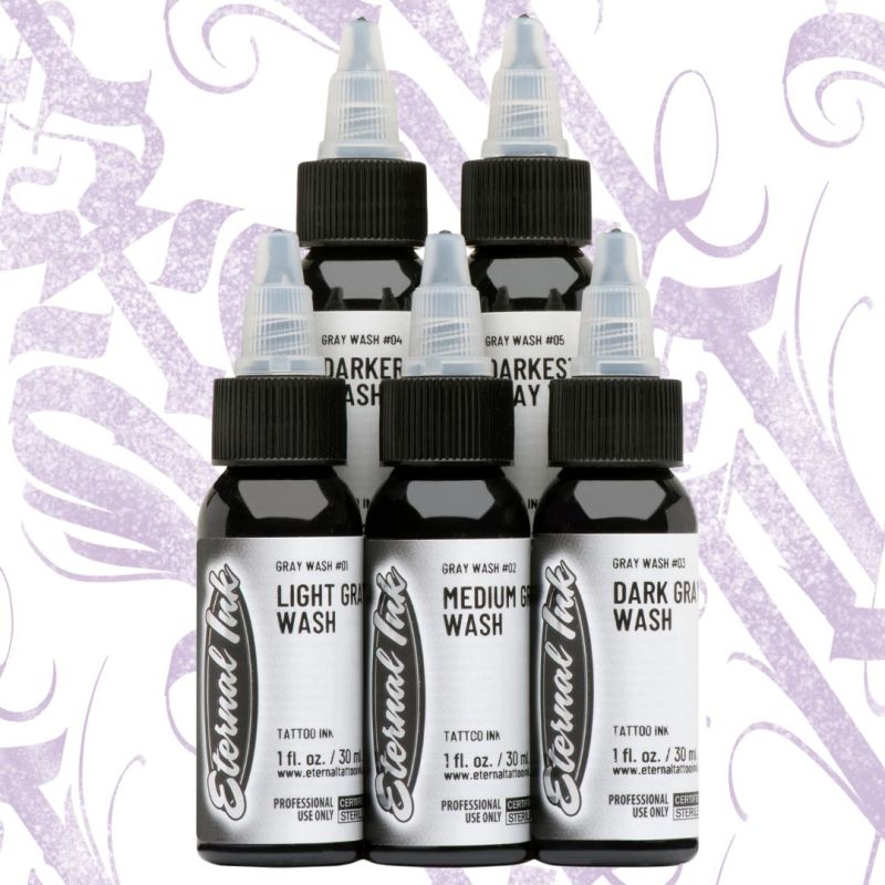 Kit Eternal Ink Grey Wash 5unid-1oz