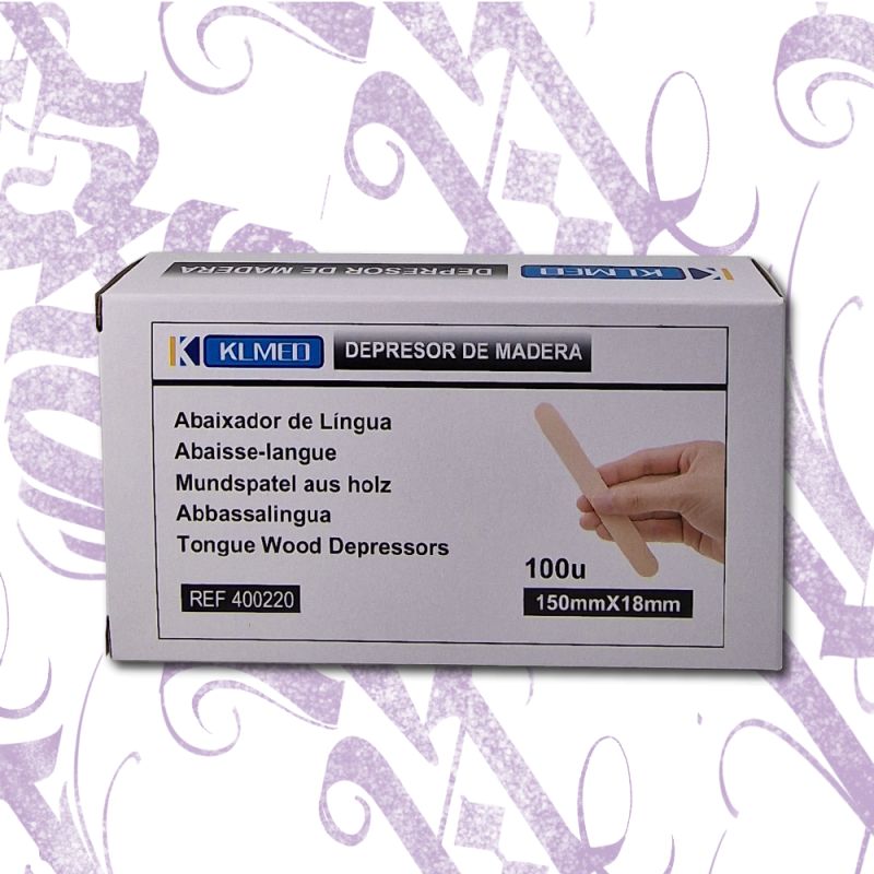 Comprar DEPRESOR MADERA 100 unid - DEPRESORES, FOAMCAP - Material ...